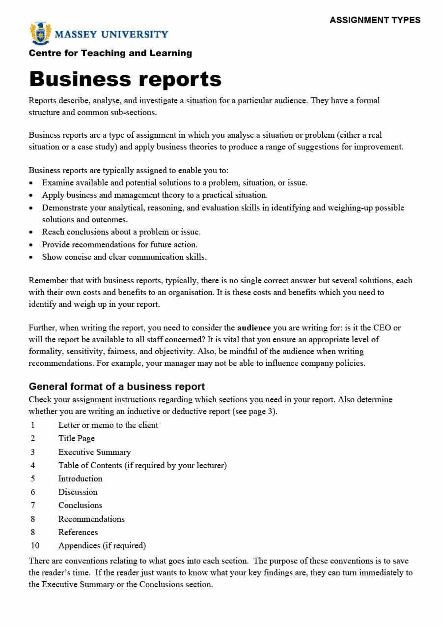 Analytical Report Template