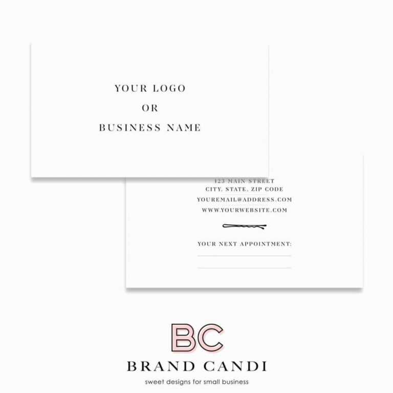 Appointment Card Template Word Douglasbaseball