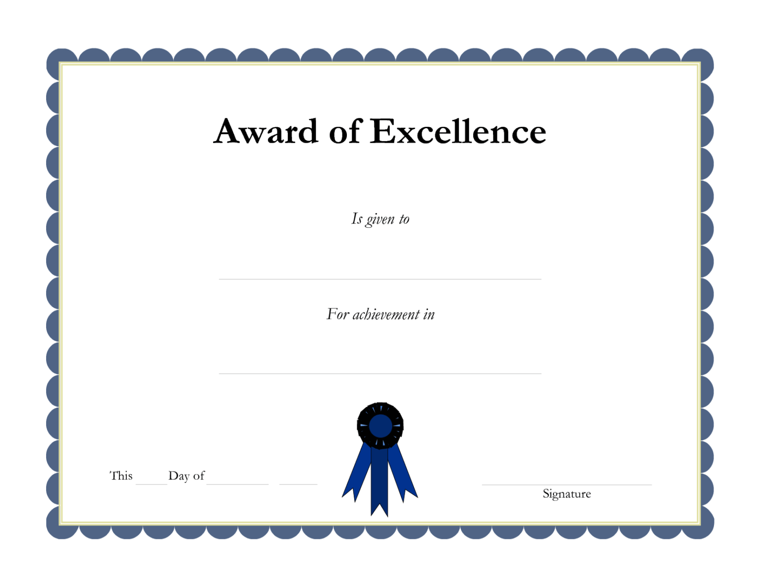 Award Border Template