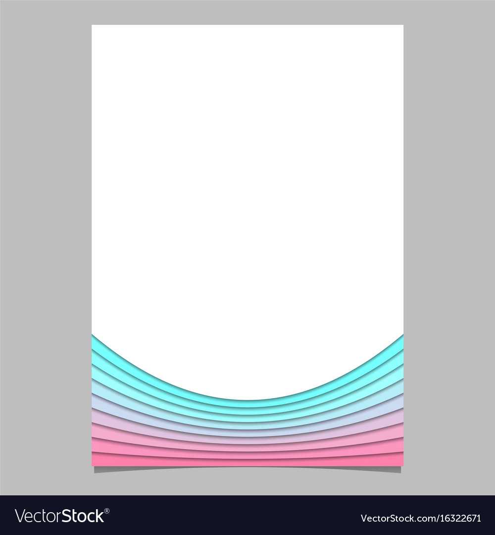 Blank Brochure Template From Curves Flyer With Blank Templates For Flyers