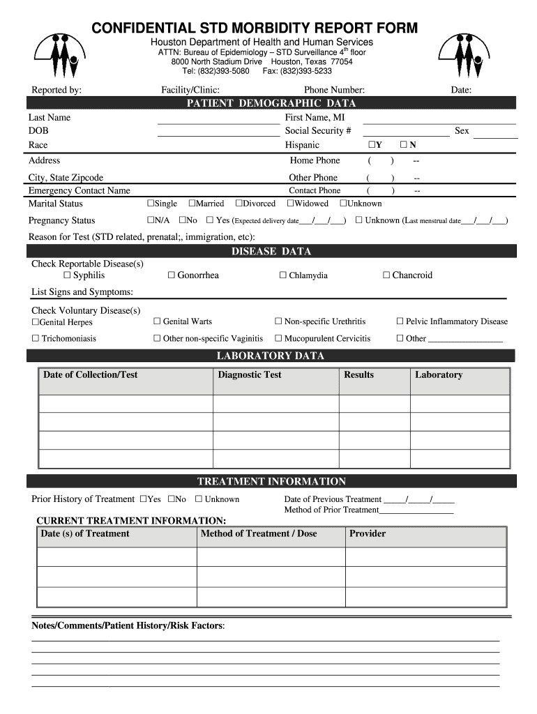 Blank Std Test Result Form Printable Fill Online With Regard To Dr 