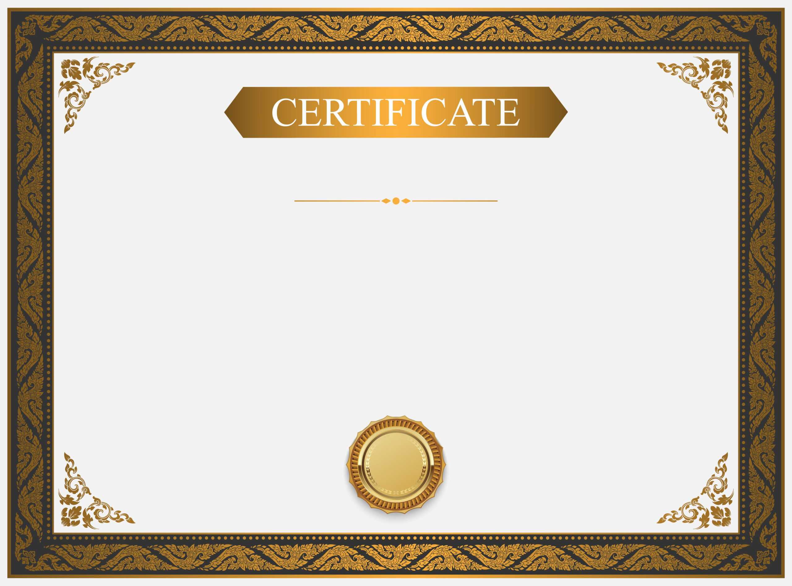 Award Certificate Border Template