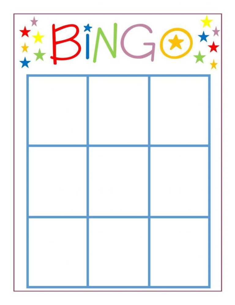 Family Game Night Bingo Bingo Card Template Bingo In Blank Bingo 