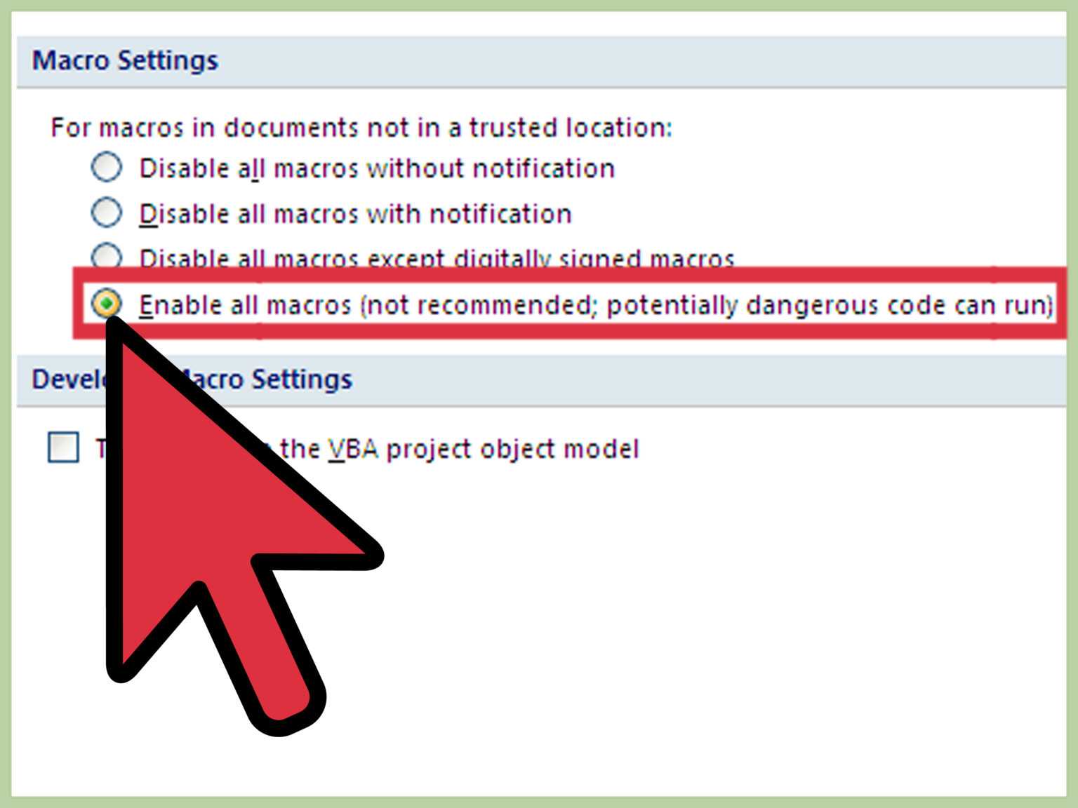 How To Enable Macros In Microsoft Word 7 Steps With Pictures With Word Macro Enabled Template