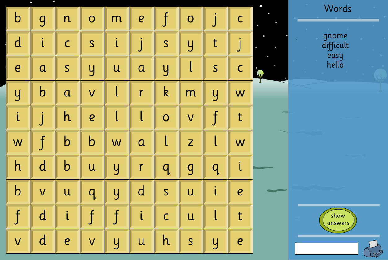 Interactive Word Search Make Your Own Template Literacy Throughout 
