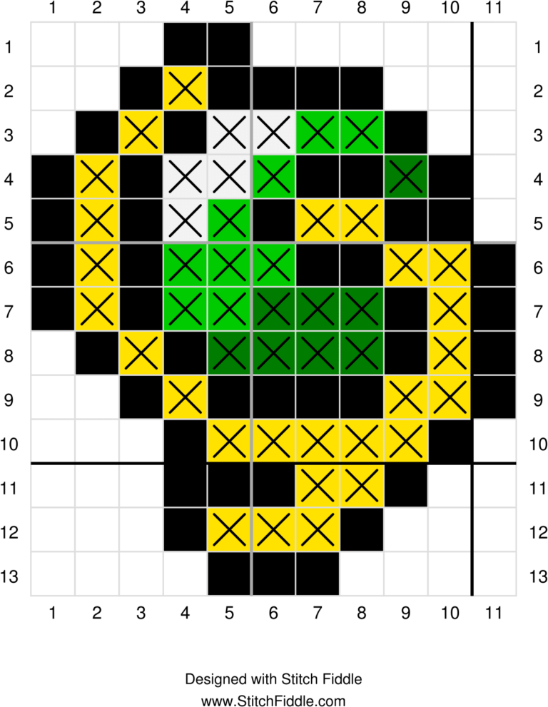 loz-kokiri-emerald-small-cross-stitch-pattern-maker-inside-blank