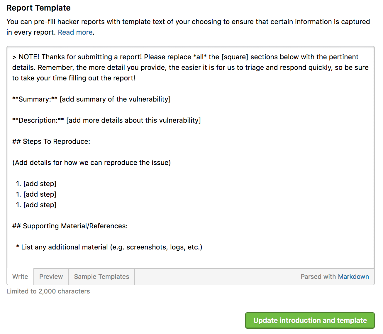Bug Summary Report Template
