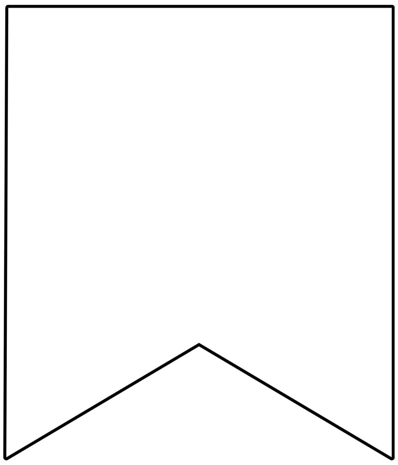 Printable Pennant Template Printable Blank World
