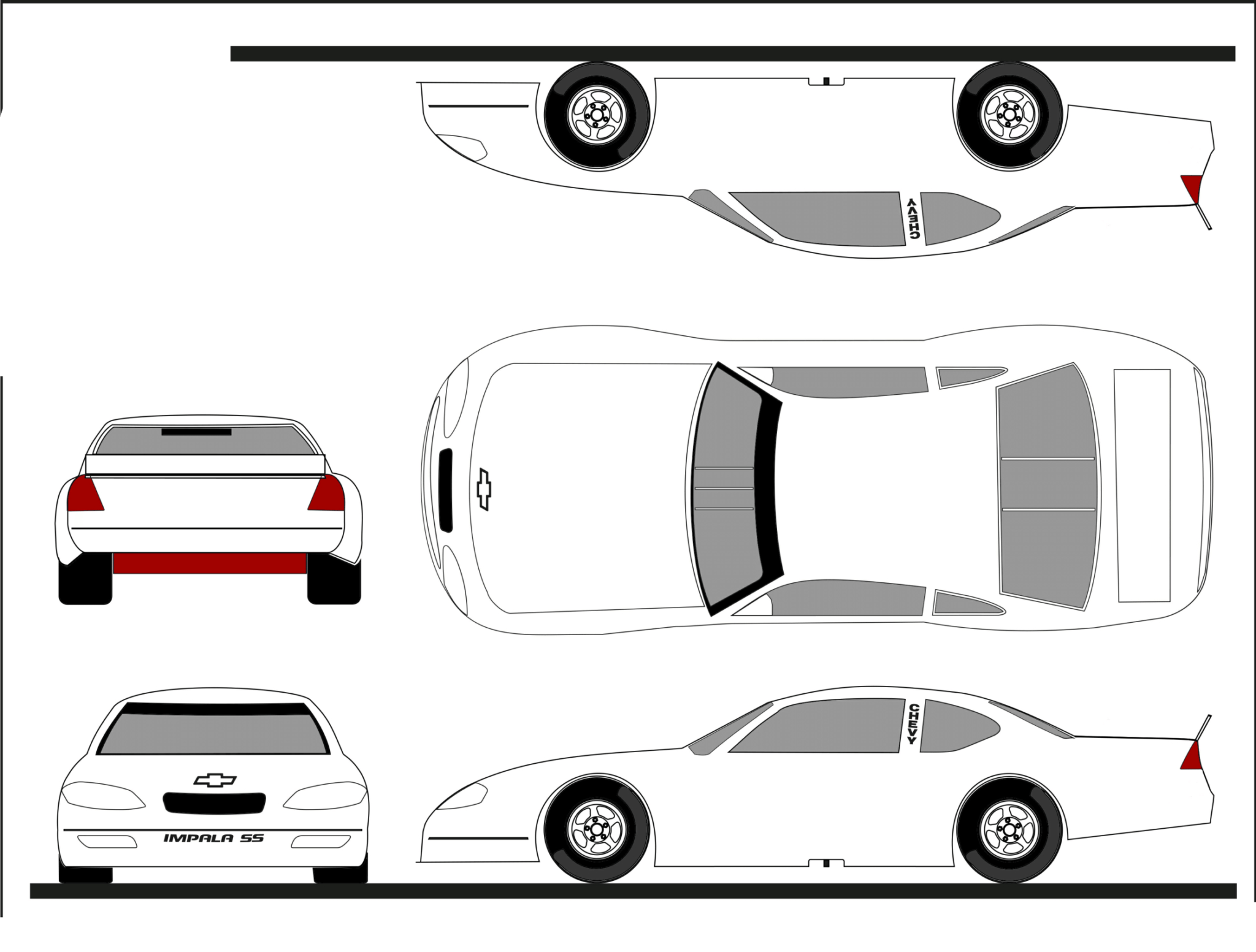 Blank Race Car Templates
