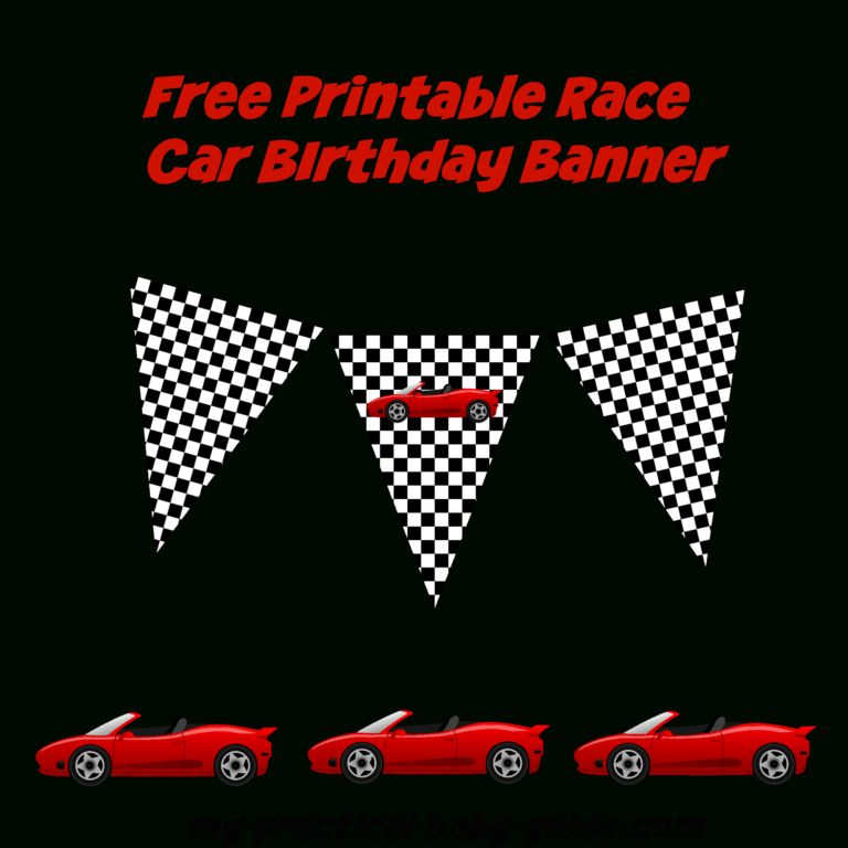 Printable Cars Birthday Banner Template