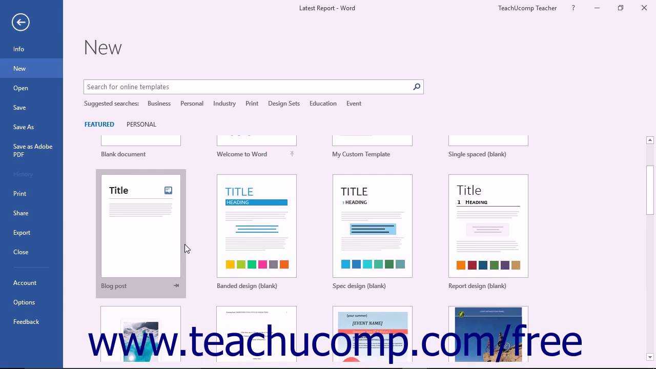  How To Insert Template In Word 