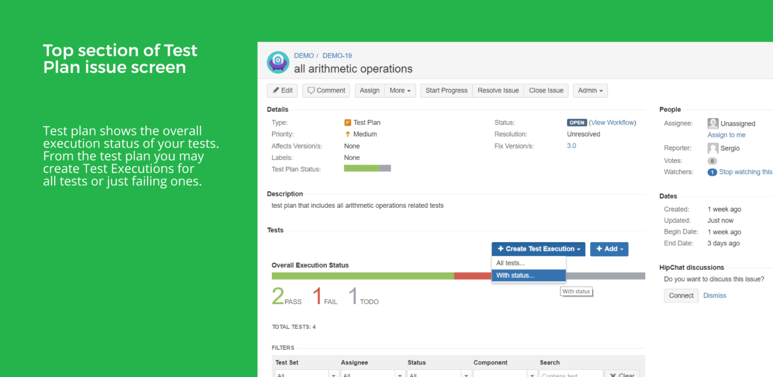 Jira Test Case Template