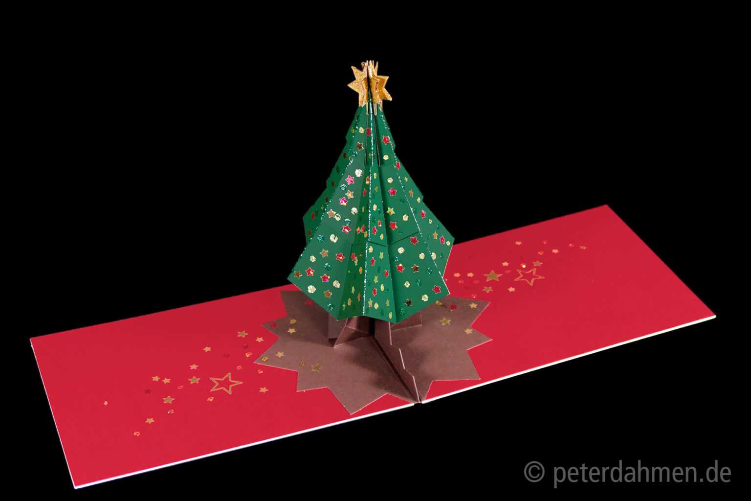 Christmas Tree Peter Dahmen Within Pop Up Tree Card Template